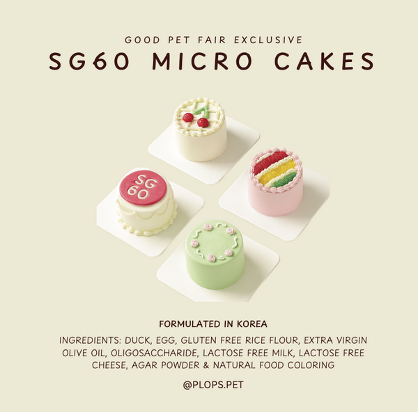 SG60 Micro Cake – Plops! Sg Pet Bakery